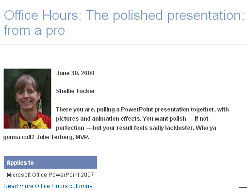 The Polished Presentation