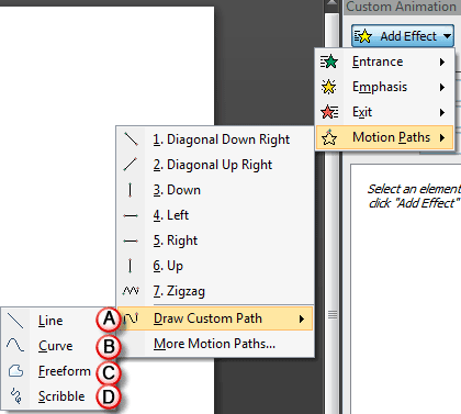 Drawing Custom Paths for Motion Path Animations in PowerPoint 2007 ...