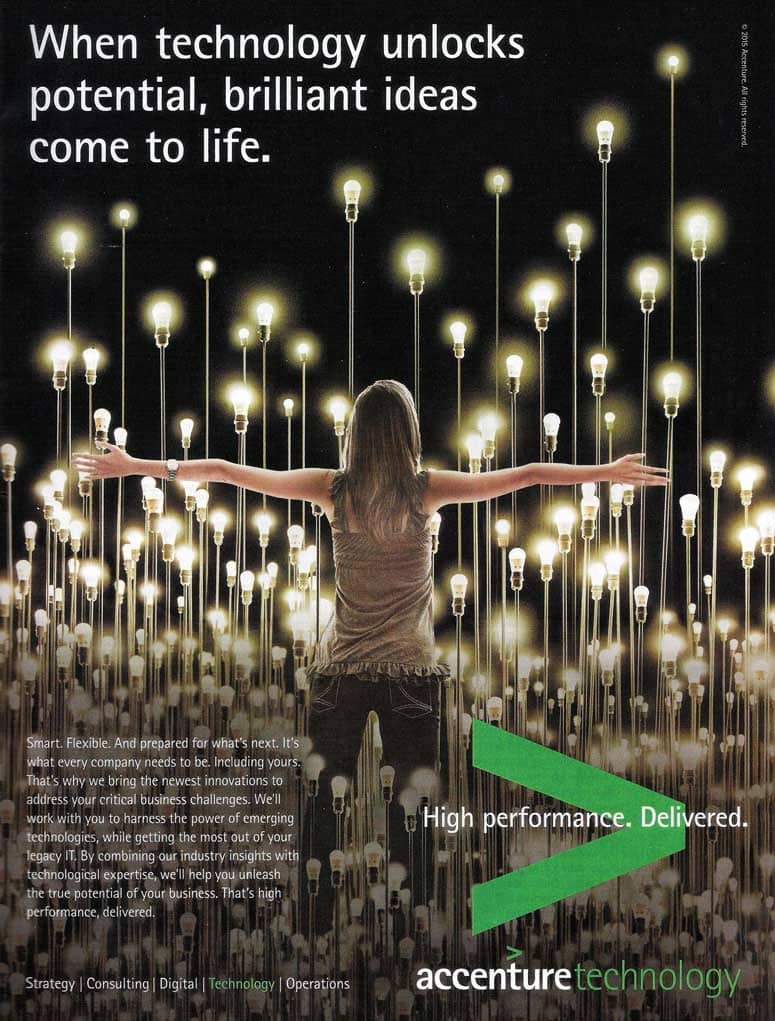 Accenture Field of Light Bulbs