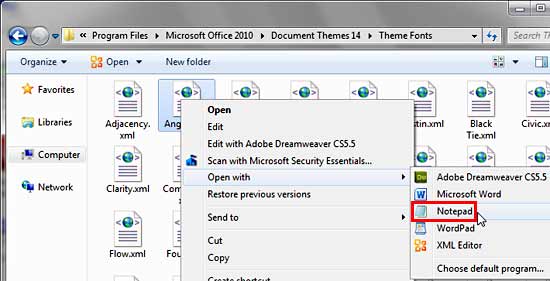 Learn PowerPoint 2010 for Windows: Create Custom Theme Fonts Using XML