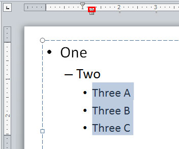 Learn PowerPoint 2010 for Windows: Hanging Indent Marker