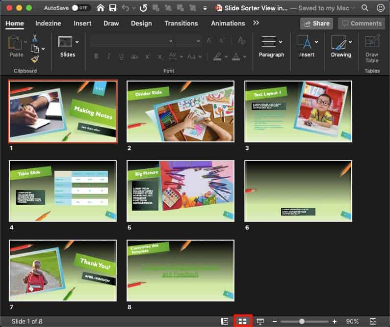 Powerpoint Slide Sorter