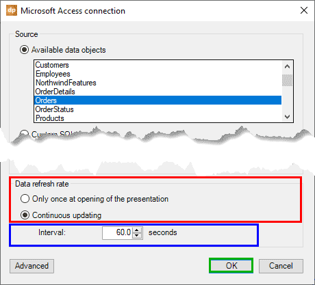 Set Data refresh date